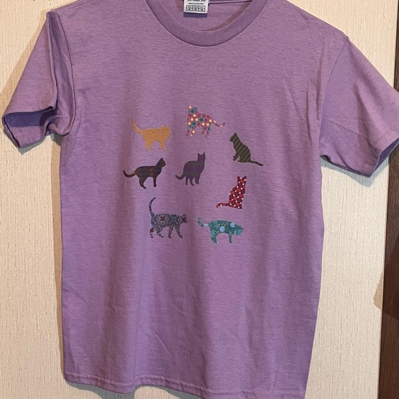 Delta | Shirts & Tops | Delta Purple Graphic Tshirt With Multicolored ...